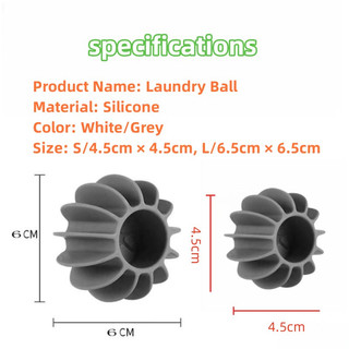 Reusable Silicone Laundry Ball Washing MachineCleaner Decontamination ...