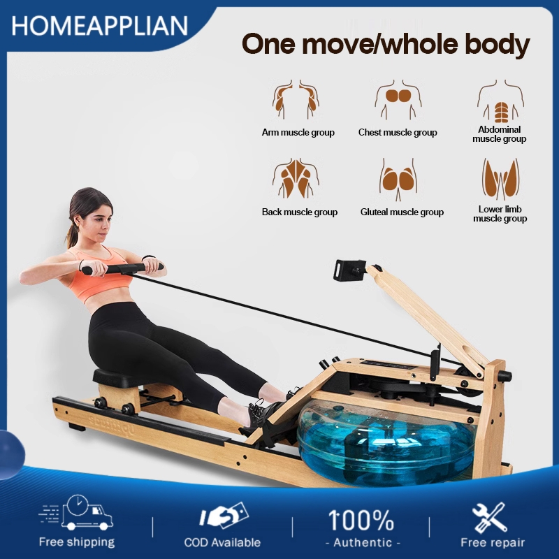 Foldable silent rowing machine abdomen indoor home fitness equipment ...
