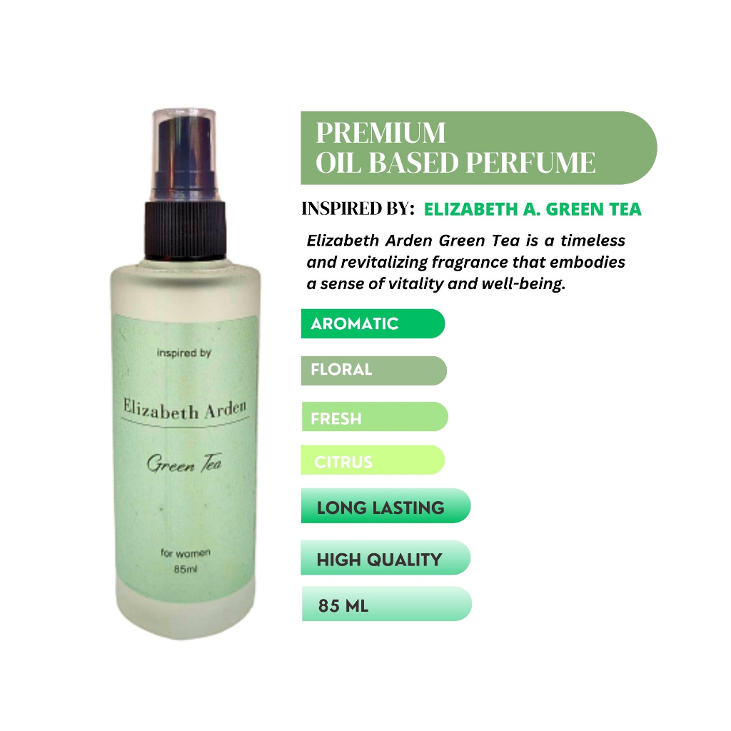 Green Tea Inspired Scent By E. Ar-den Oil Based Perfume 85 ml for Women ...