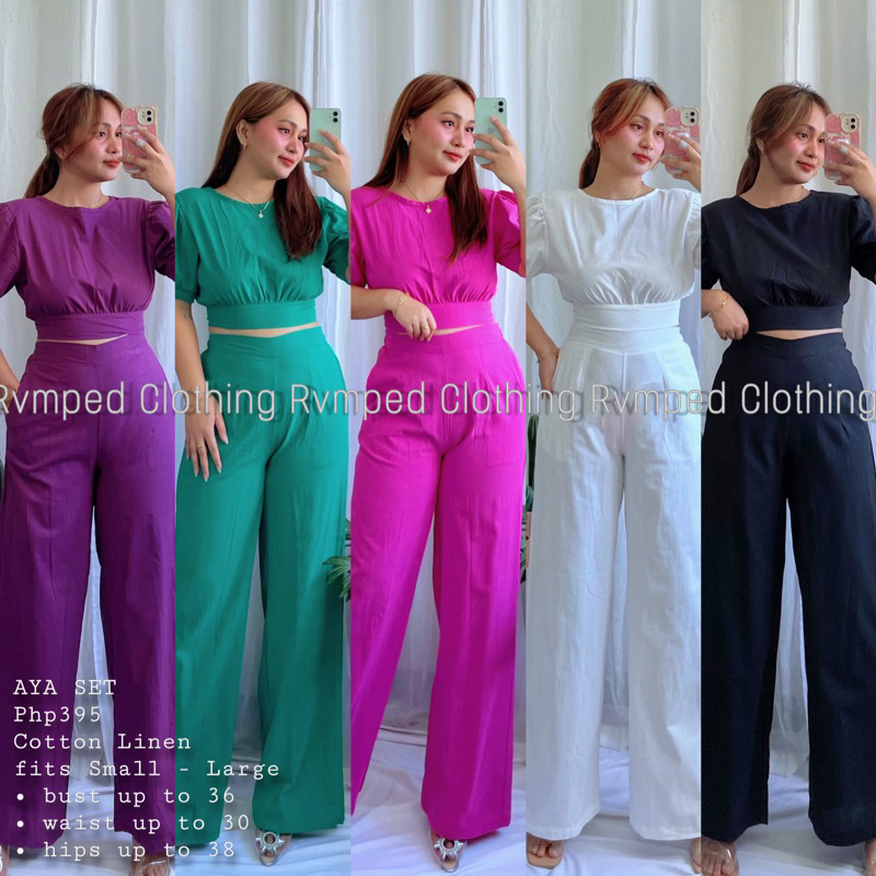 RVMPED Aya Pants and Top Set | Shopee Philippines