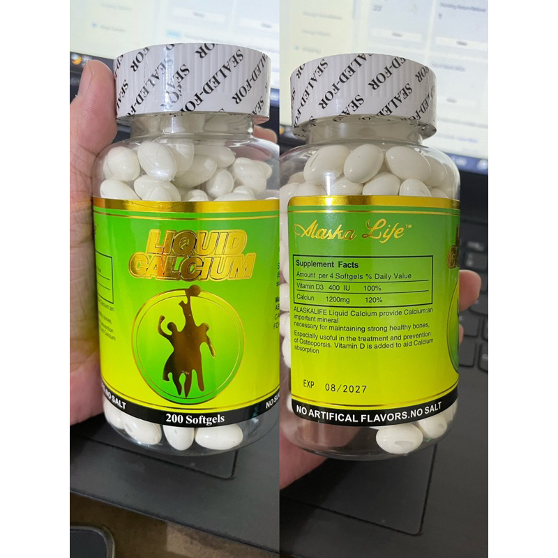 Liquid Calcium bones 200softgels (EXP 08/2027) | Shopee Philippines