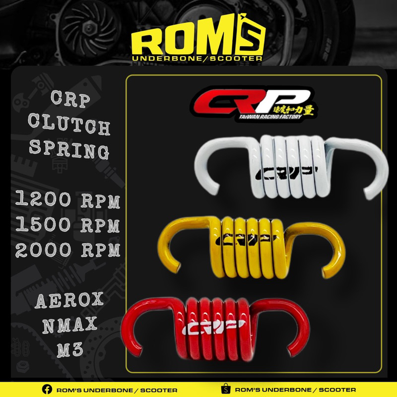 CRP Clutch spring (short hook) 1200 1500 2000 RPM Aerox / Nmax / M3 ...