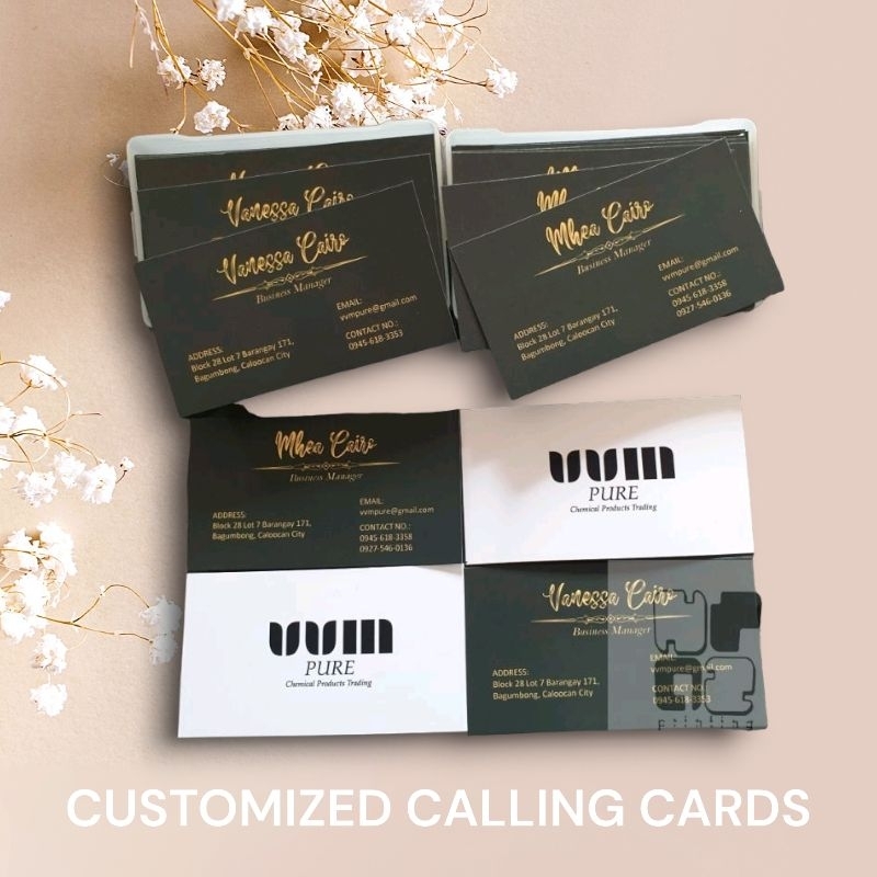 CALLING CARD, BUSINESS CARD 100's Free Case FREE LAYOUT | Shopee ...