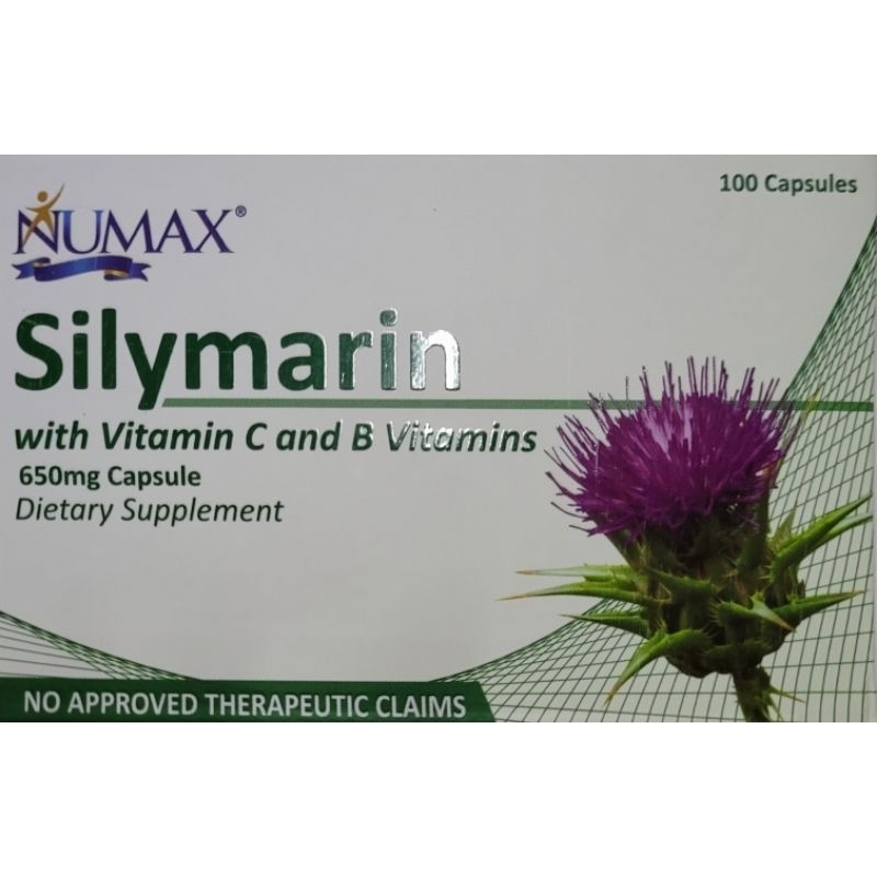 Silymarin with Vitamin C and B Vitamins 650mg box of 100s | Shopee ...