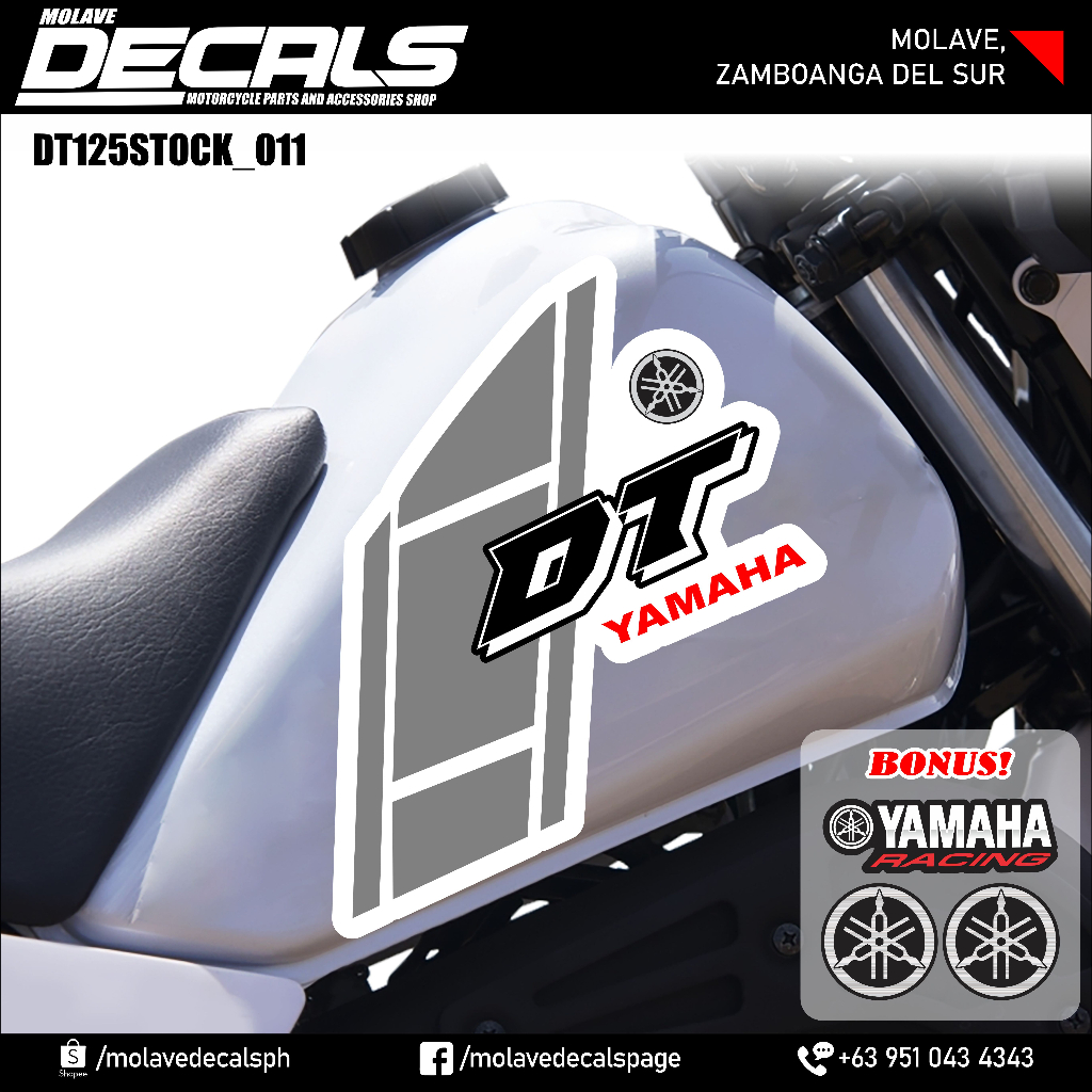Yamaha DT 125 Tank Graphics - DT125STOCK_011 | Shopee Philippines