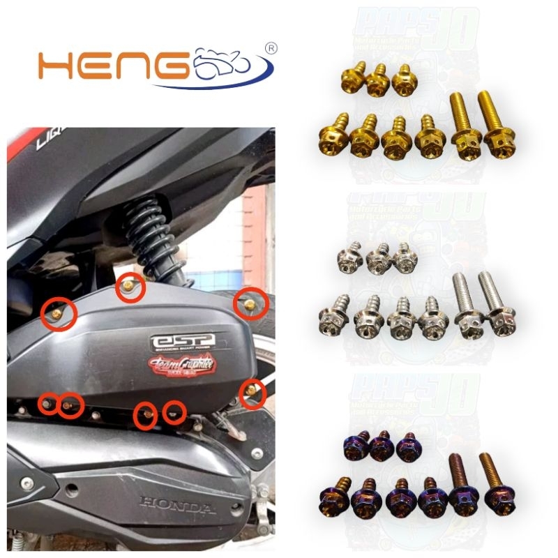 HENG AIRBOX BOLT SET HONDA CLICK V2/V3 | Shopee Philippines