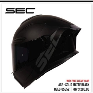 SEC ACE FULL FACE DUAL VISOR(FREE CLEAR LENS) | Shopee Philippines