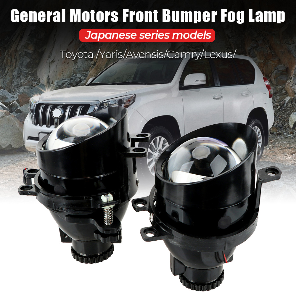 2Pcs Left+Right Lamp Lens Car Front Bumper Fog Light Toyota fog lights ...