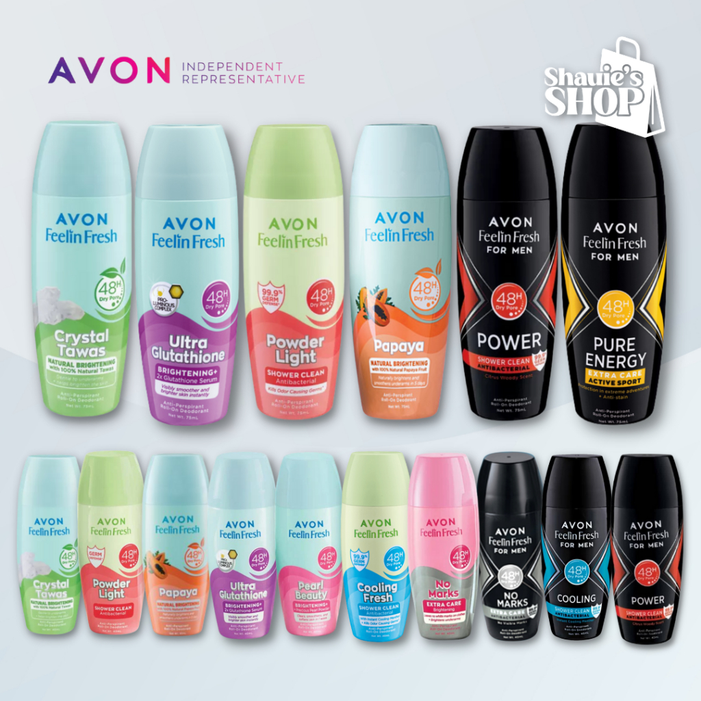 AVON Feelin Fresh Anti-Perspirant Roll-On Deodorants | Shopee Philippines