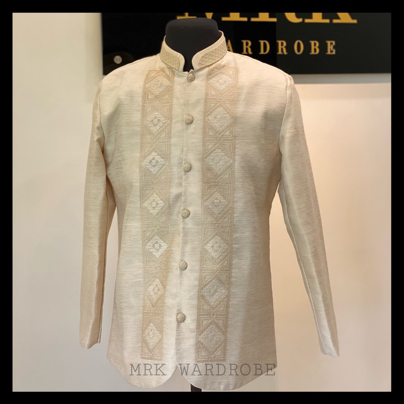 Double Collar Coat Barong [Burda Depends on Available Stock] | Shopee ...
