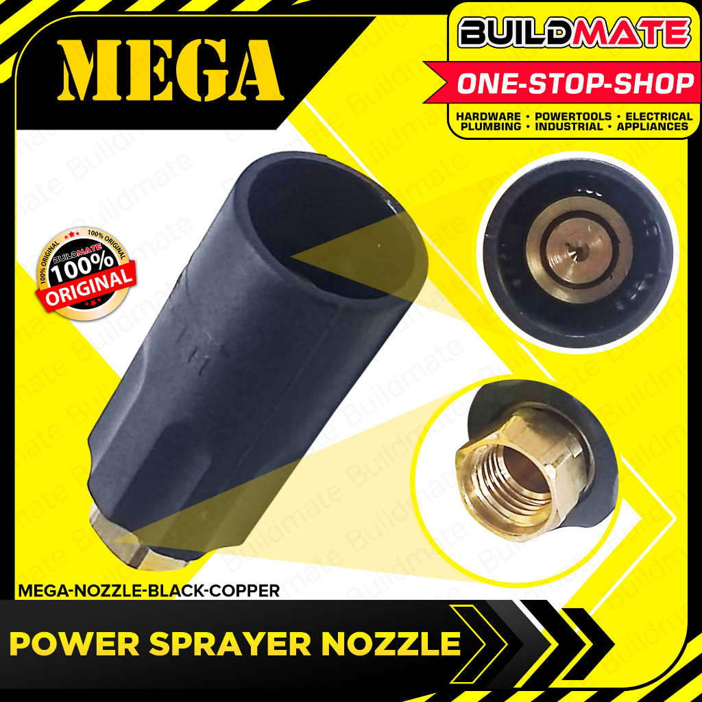 BUILDMATE Mega Power Sprayer Black Nozzle Adapter Hose Coupling ...