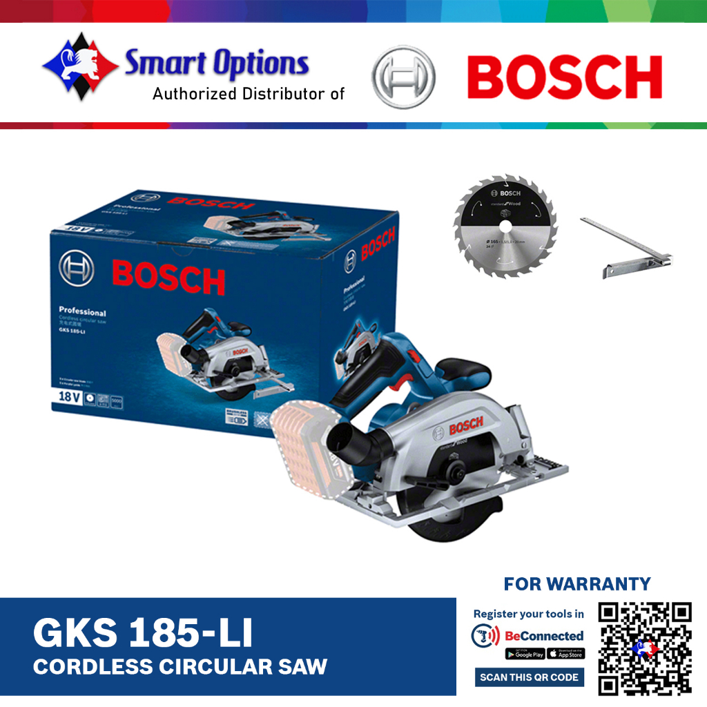 BOSCH GKS 185-LI CORDLESS CIRCULAR SAW | Shopee Philippines