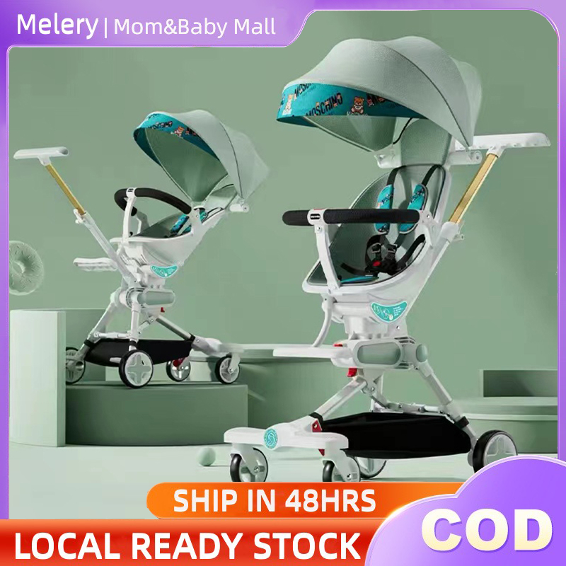 Baby Stroller Two-Way Foldable Light Weight Portable Sit and Lie Down ...