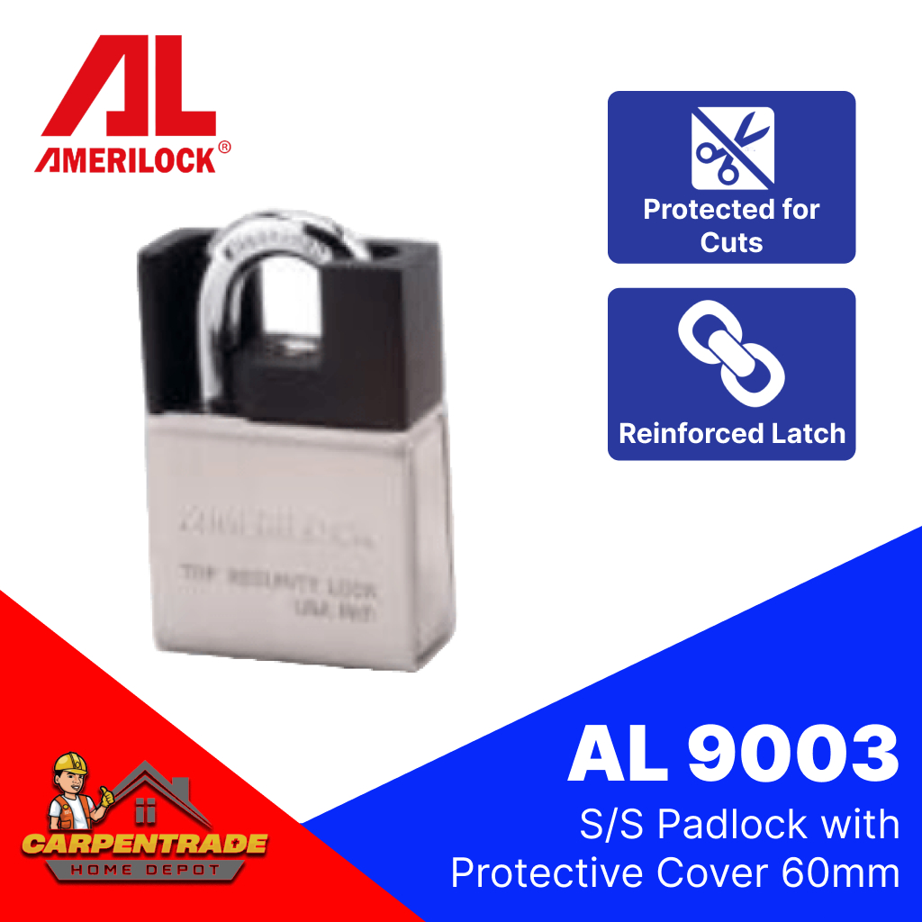 AMERILOCK Stainless Steel Padlock with Protective Cover 60mm | Shopee ...