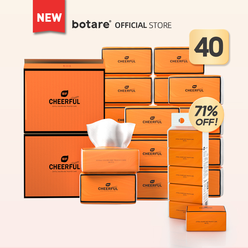 Botare Air-Cushion Face Tissue Paper (40 Packs) | Shopee Philippines
