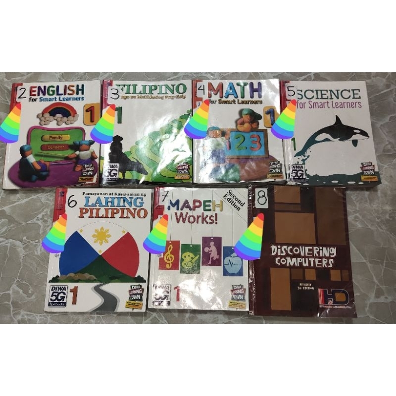 PRELOVED GRADE 1 DIWA BOOKS ENGLISH SCIENCE MATH FILIPINO LAHING ...