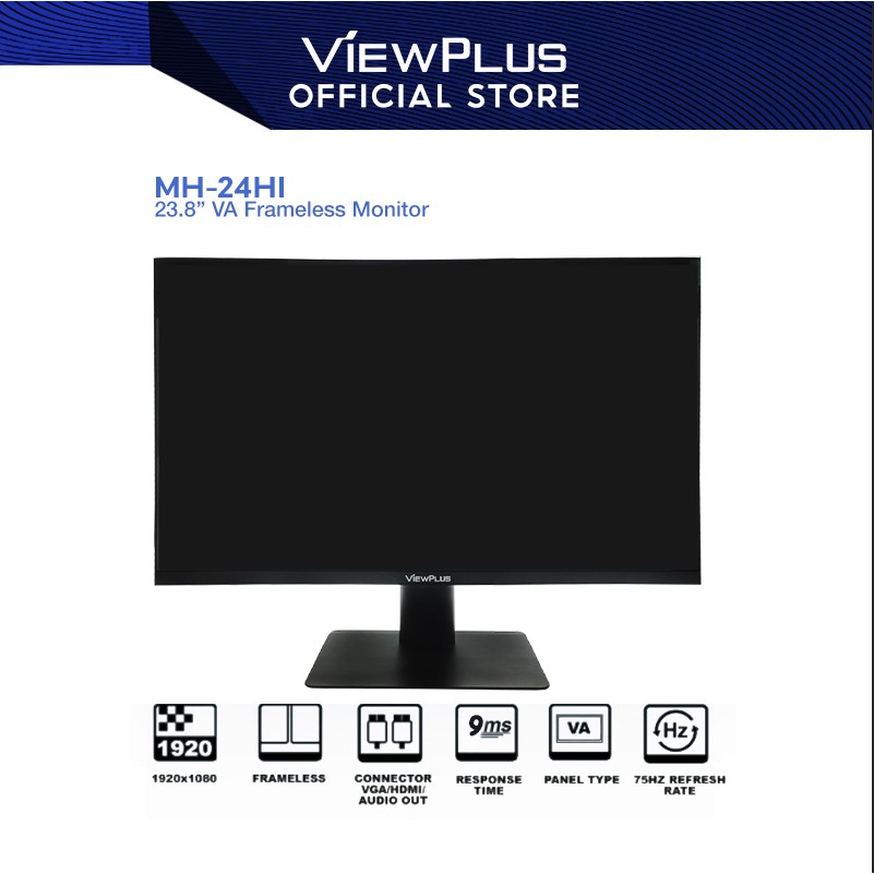 Viewplus MH-24HI FHD ,75Hz 5ms, IPS 23.8" Monitor,VGA/HDMI | Shopee Philippines