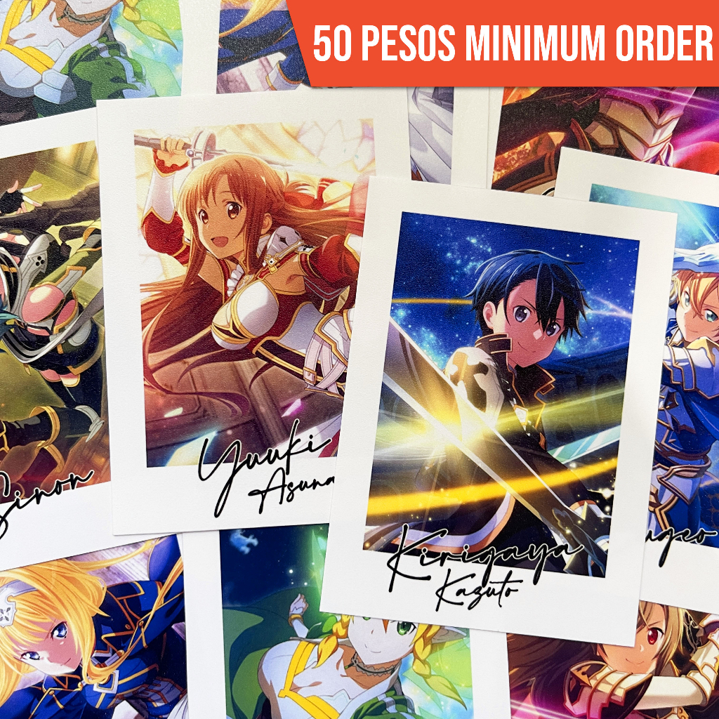 Sword Art Online Anime Signed Photocard (Photopaper) | Shopee Philippines