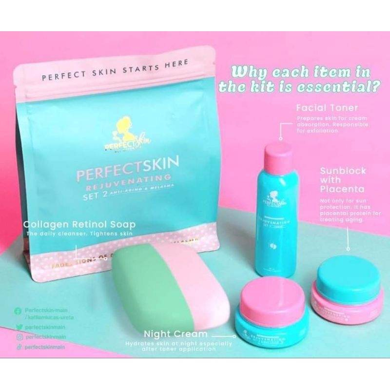 Perfect Skin Rejuvenating Set (100% Aunthentic) | Shopee Philippines