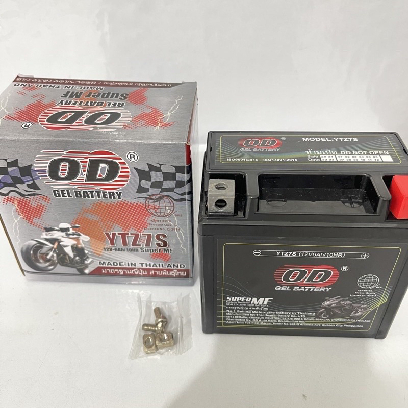 OD BATTERY YTZ7S AEROX CLICK | Shopee Philippines
