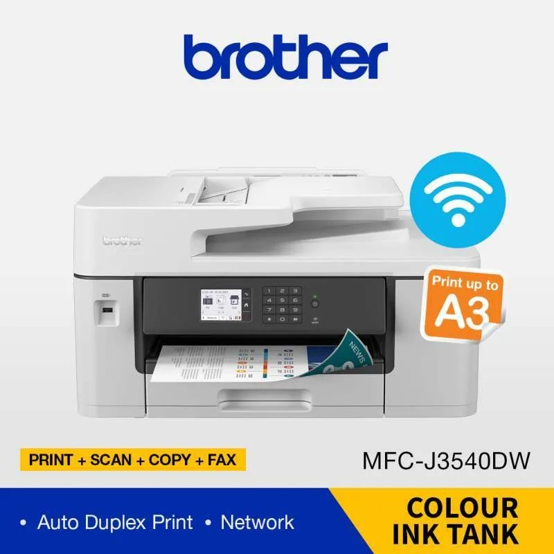 Brother MFC-J3540DW Inkjet Printer Scanner Copier Duplex A3 | Shopee ...
