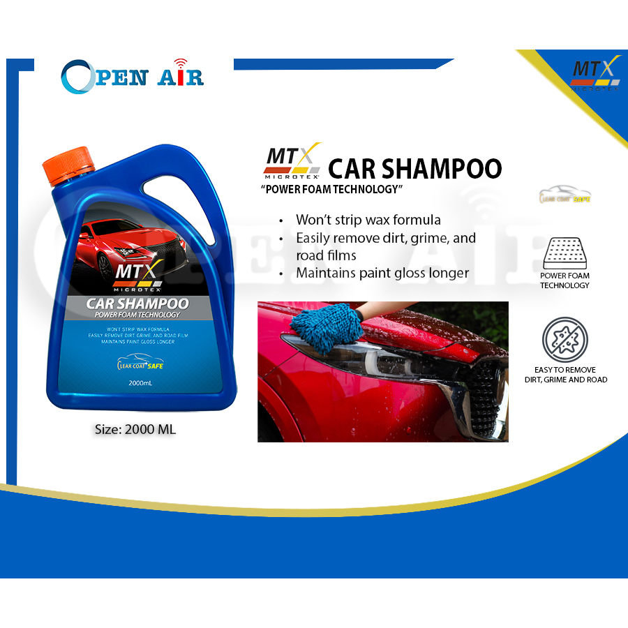 Microtex Car Shampoo Power Foam Technology (pH Nuetral) | Shopee ...