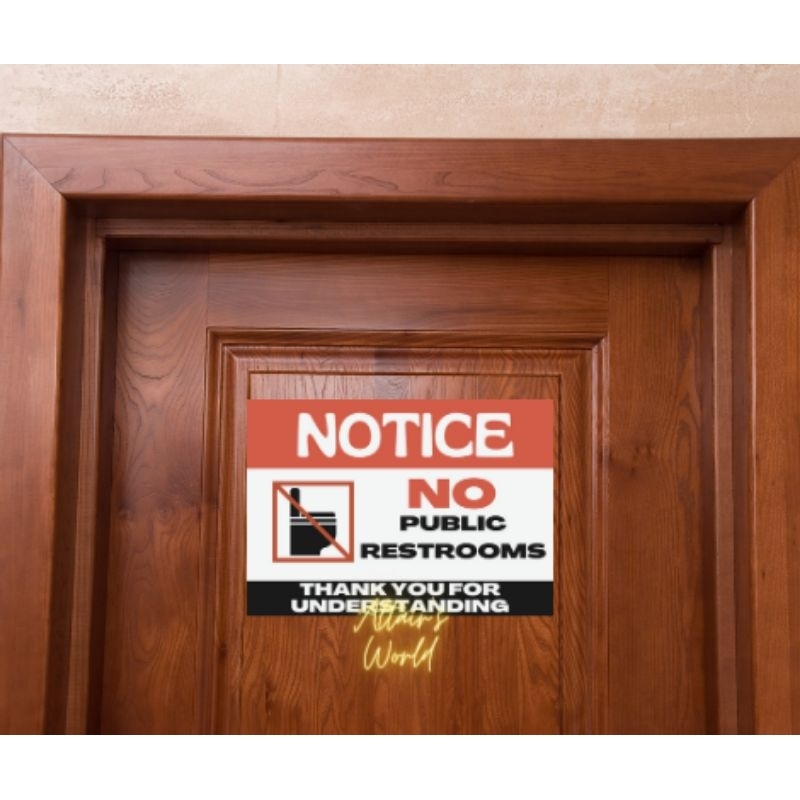 Restroom Toilet CR Bathroom Signages : Please Flush Sign Do not flush ...