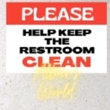 Restroom Toilet CR Bathroom Signages : Please Flush Sign Do not flush ...