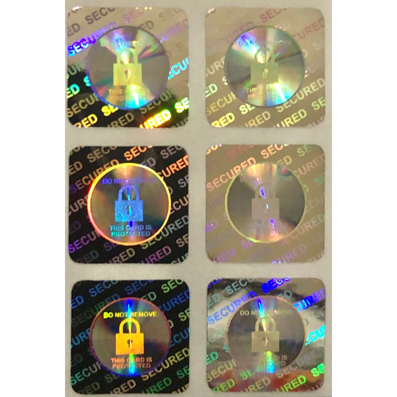 CVV Anti Theft Hologram Sticker Cover For Credit Or Debit Cards ...