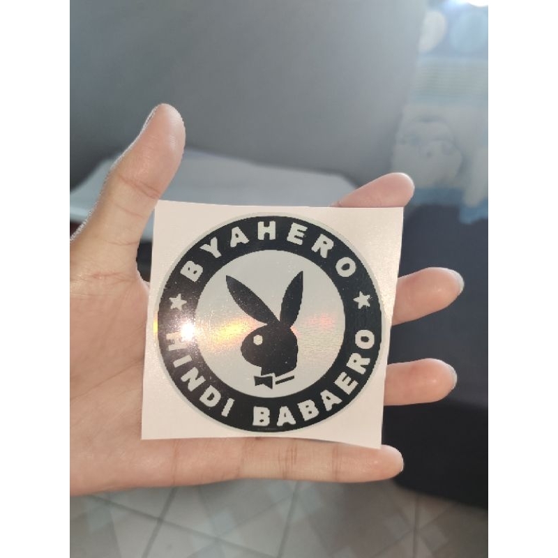 BYAHERO DI BABAERO HOLOGRAM Sticker for MOTORS with 3years warranty LxH ...