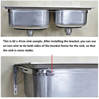 Kitchen Sink Braket Support Frame Stainless Steel Single And Double ...