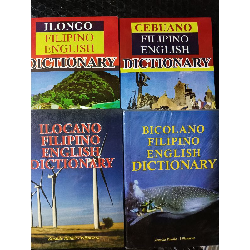 Ilonggo, Bicolano,Cebuano,Ilocano , Dictionary By: Villanueva | Shopee ...