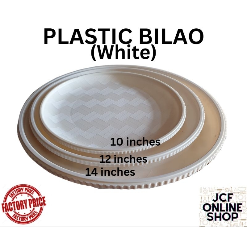 JCF Online Shop | PLASTIC BILAO WHITE 5pcs 10", 12",14" | QUALITY ...