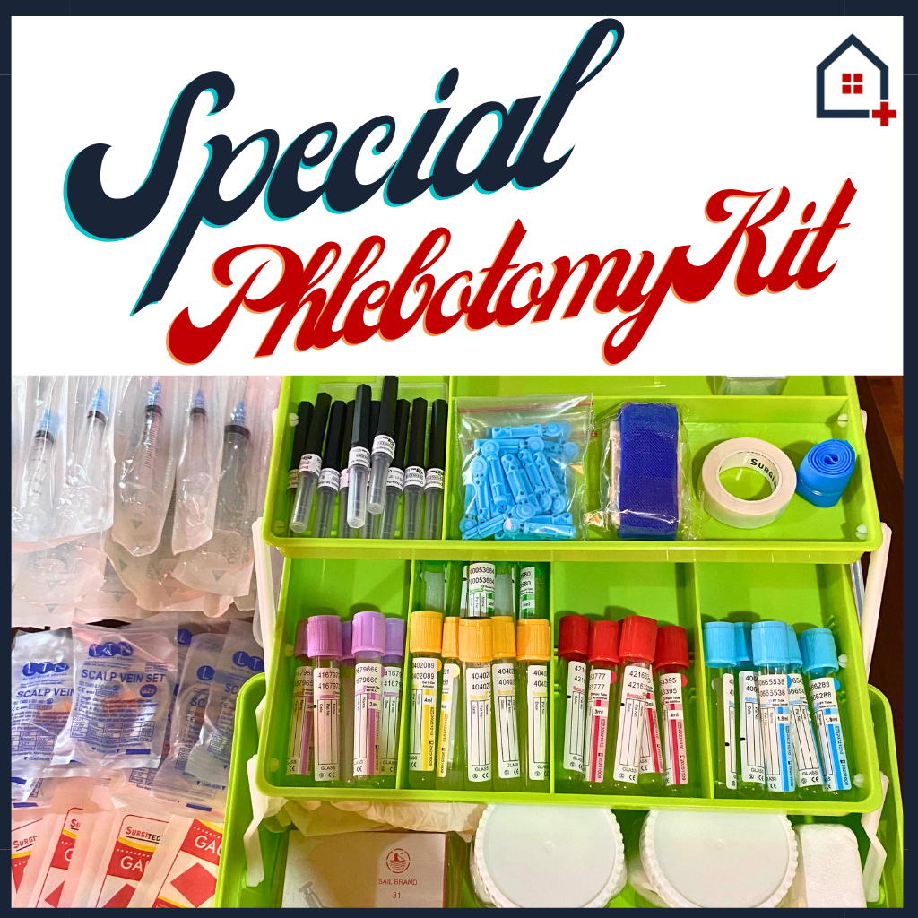 3 LAYER PHLEBOTOMY KIT- SPECIAL SET + lancing device and sealing clay ...