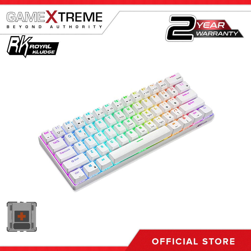 Royal Kludge RK61 Dual Mode rgb 61 Keys Hot Swappable Mechanical ...