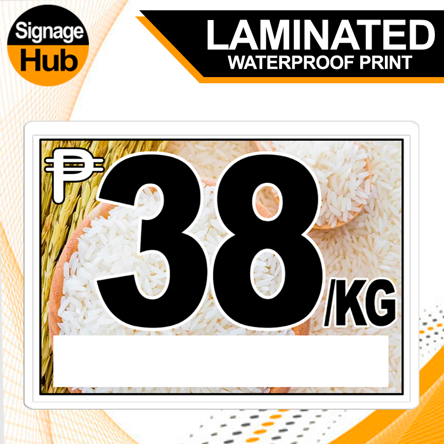 BIGASAN Signs | Laminated Signage | A4 ( 8" X 11" inches ) | Waterproof ...