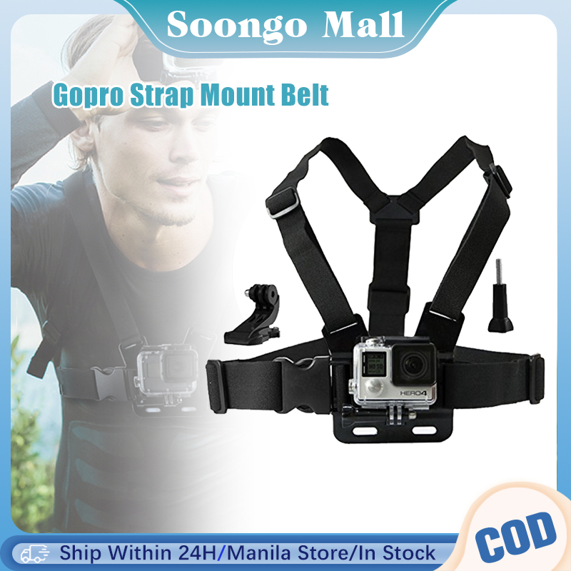 Gopro Strap Mount Belt Adjustable Chest Mount Harness For Gopro Hero 9 ...
