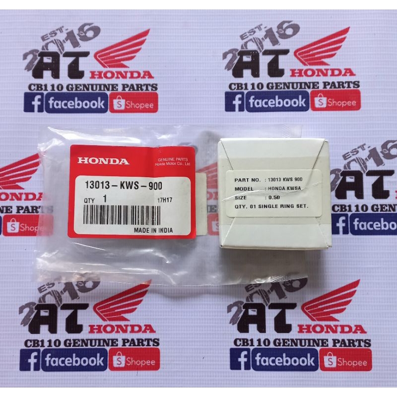 Honda CB110 Genuine Piston ring (0.50) | Shopee Philippines
