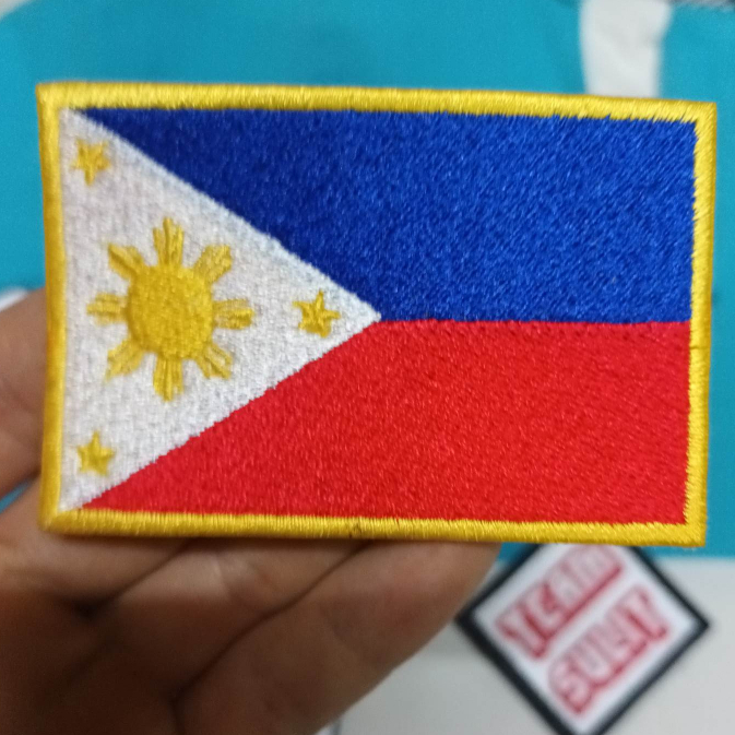 MS22045 Philippine flag pinas bandera philippines patch embroidery ...