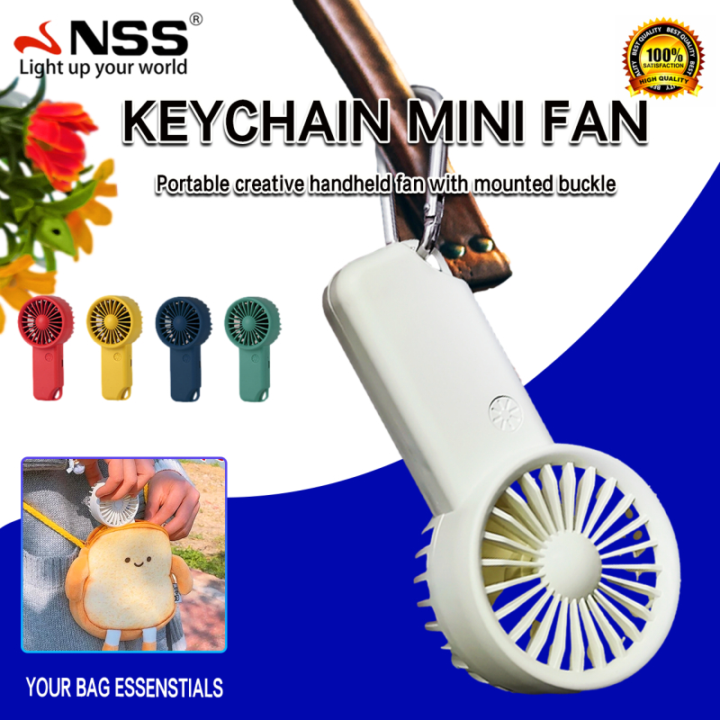 Nss keychain mini fan portable storage fan cerative handheld fan with ...