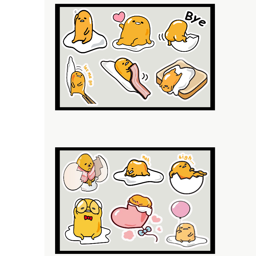 GUDETAMA STICKERS SCRATCHPROOF WATERPROOF | Shopee Philippines