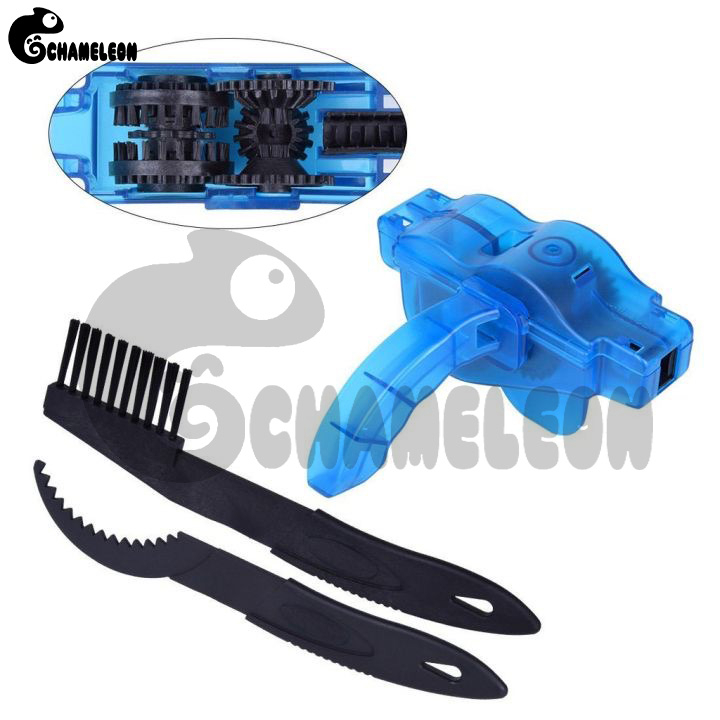 Chameleon Motorcycle Bicycle Mountain Bike Chain Cleaner with Brush Set ...
