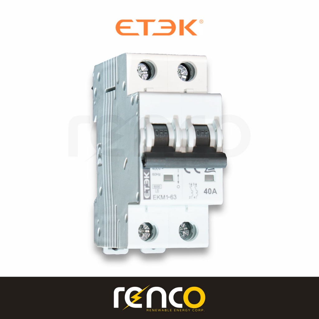 ETEK AC | DC Mini Circuit Breaker (MCB) (4A / 6A / 10A / 16A / 20A / 25A / 32A / 40A / 50A / 63A ...