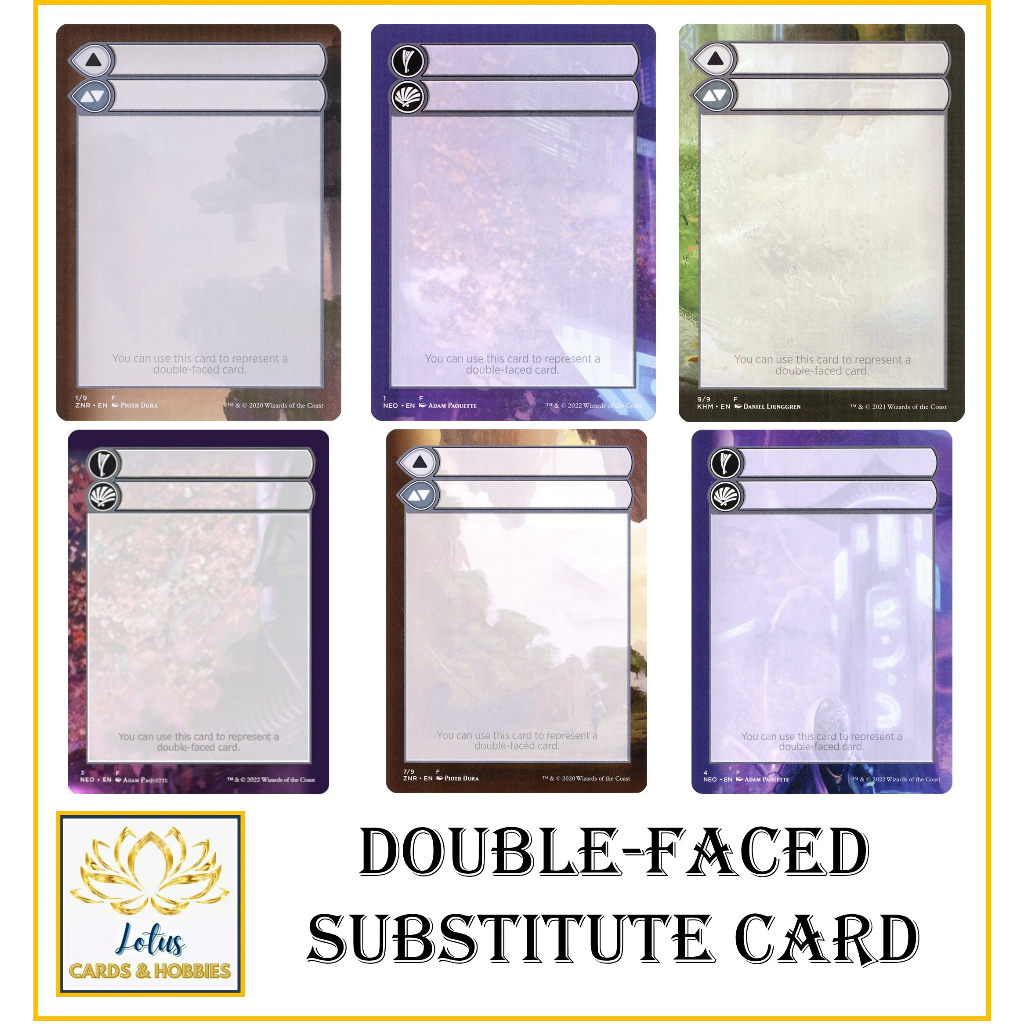 Magic the Gathering | Double-Faced Substitute Card | Shopee Philippines