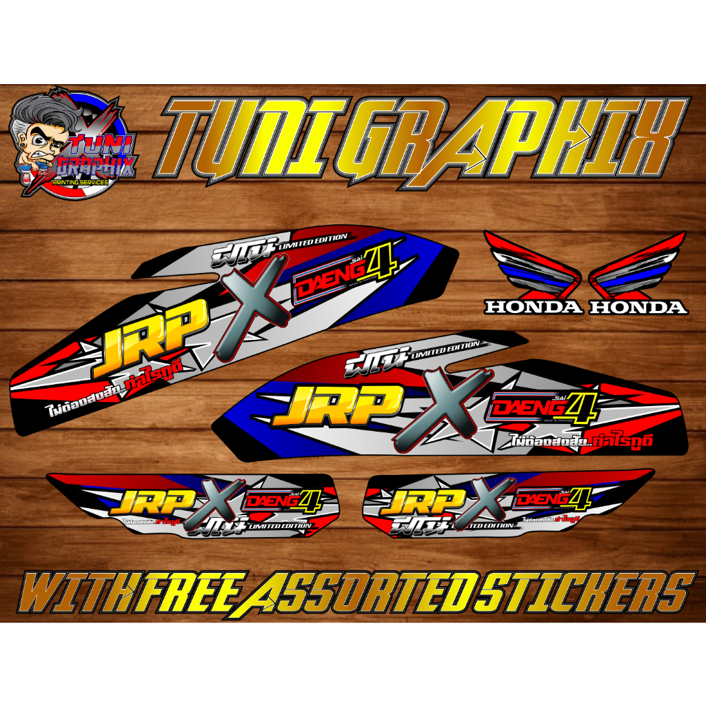 TMX / RUSI / PINOY / MOTOPOSH / SKYGO / DECALS STICKER v1 ( JRP X DAENG ...