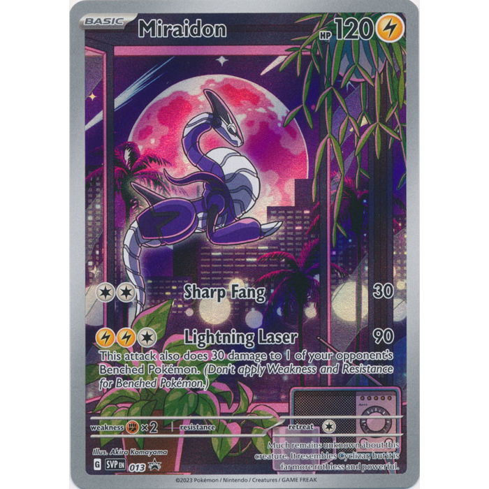 Miraidon - SVP013 - Illustration Rare Promo Pokemon Scarlet & Violet ...