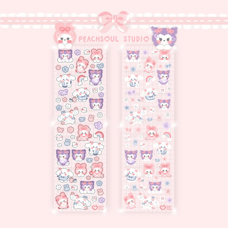 Sanrio Fanart Deco Sticker Sheet by PEACHSOUL STUDIO | polco deco ...