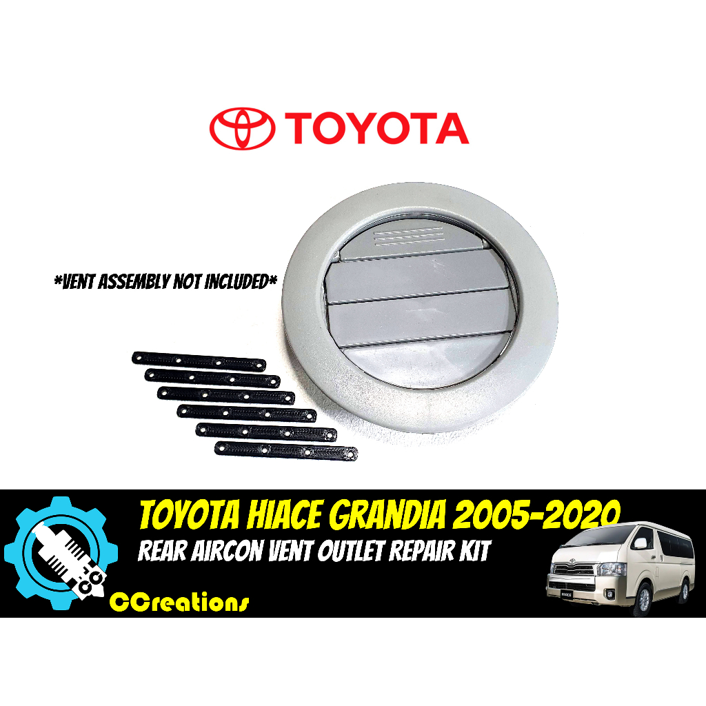 TOYOTA HIACE GRANDIA VAN CAR CEILING 2ND ROW AIRCON VENT REPAIR KIT ...
