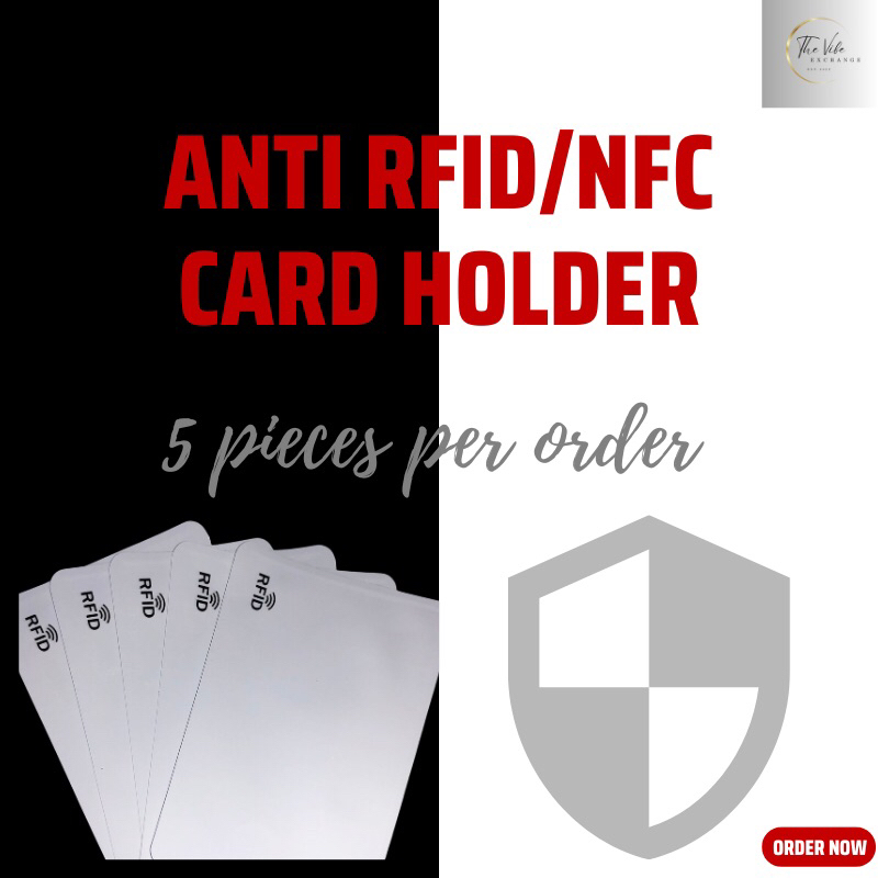 Anti RFID and NFC card holder for Debit and Credit Cards | Shopee ...