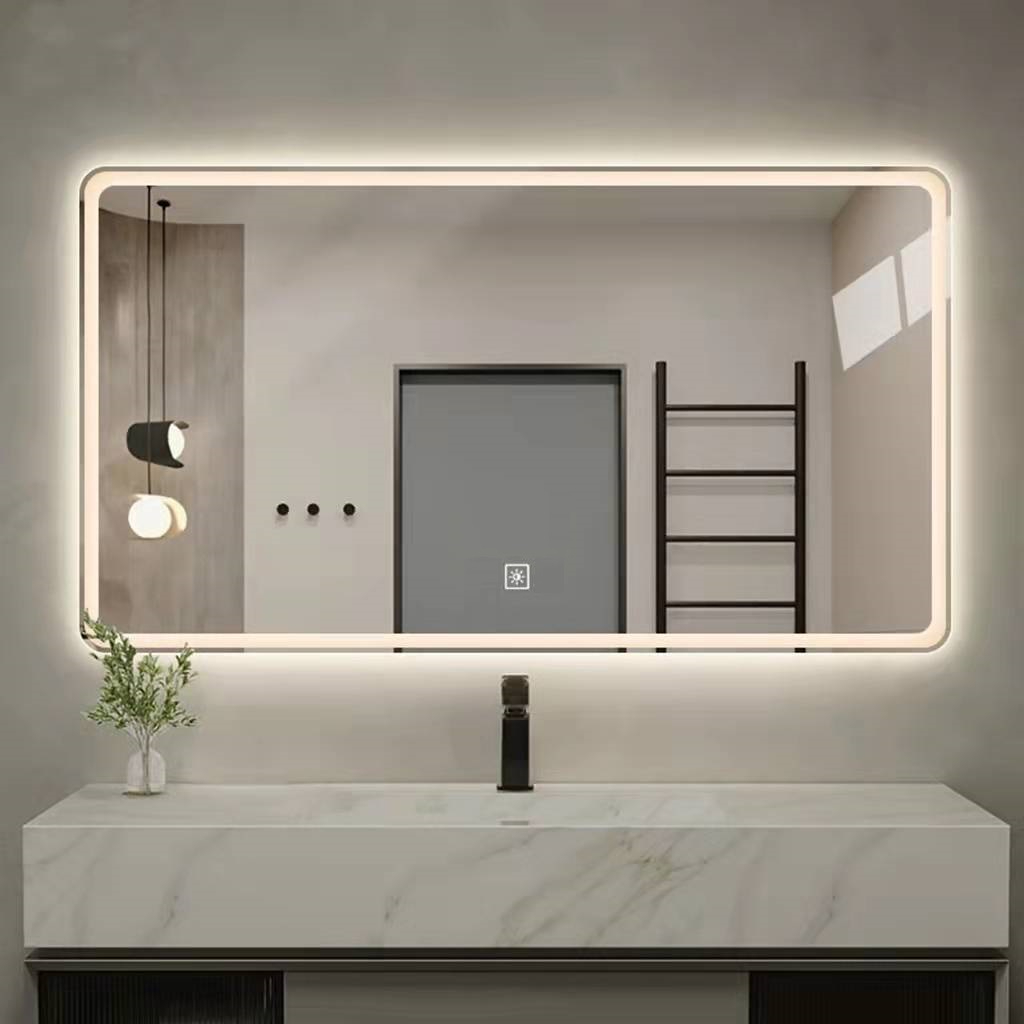 LED Smart Mirror With LED Intelligent Mirror Bathroom Mirror Touch ...